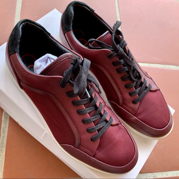 Calvin Klein | Shoes | Calvin Klein Sneaker Burgundy | Poshmark